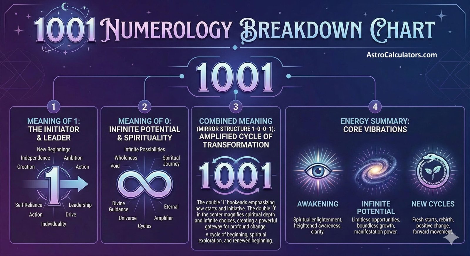 1001 Angel Number Meaning — Love, Career, Twin Flame & Spiritual Awakening